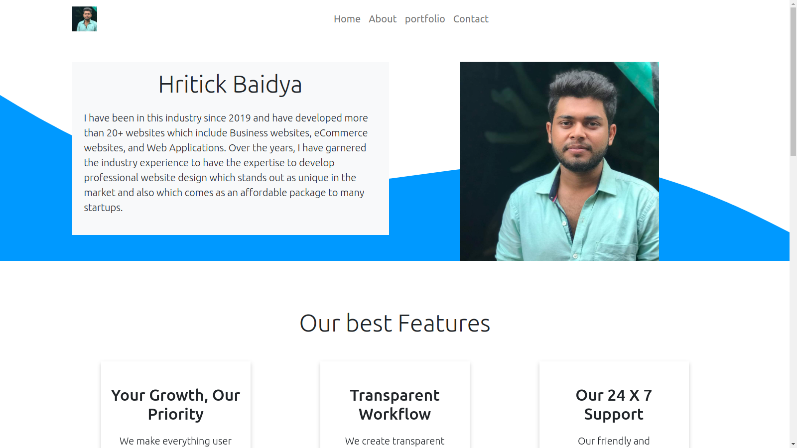 Hritick B , B-Tech, Freelancer Experienced Web Developer